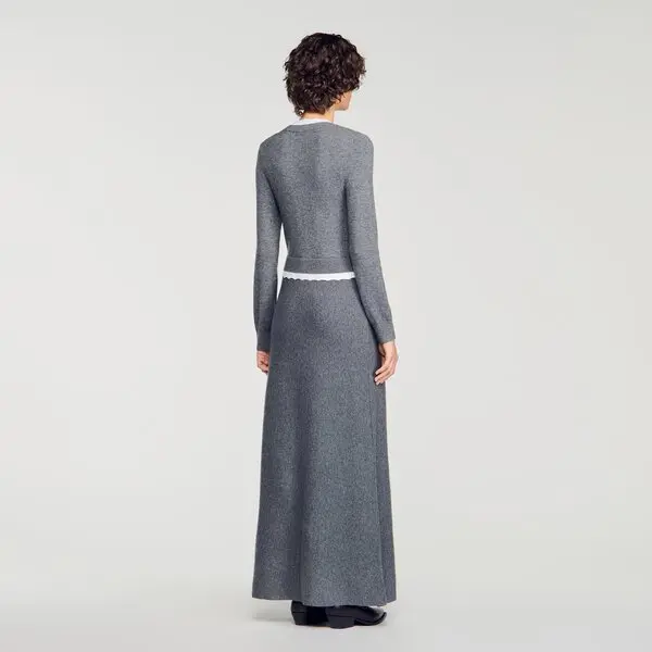 Sandro 2-in-1 Maxi Dress