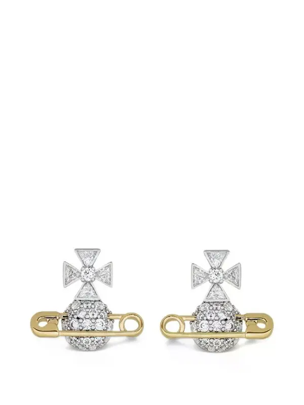 VIVIENNE WESTWOOD Safety-pin Earrings - Silver