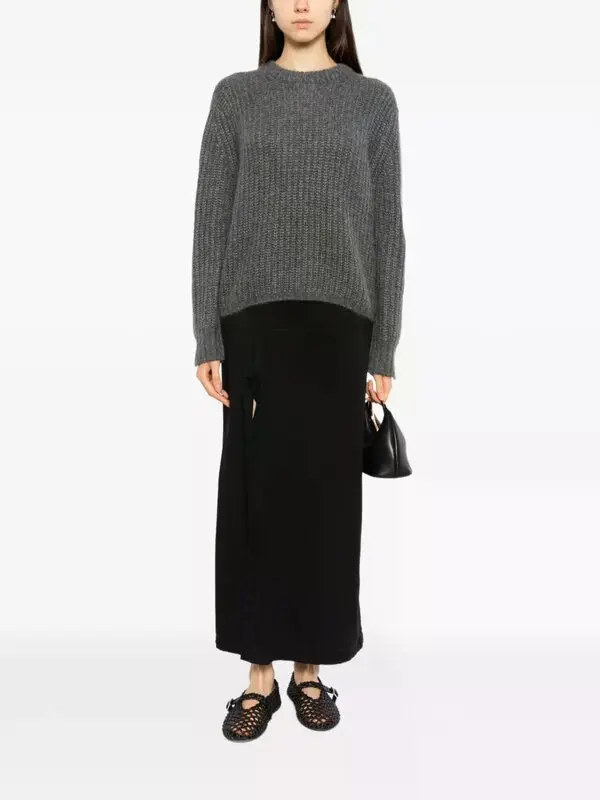 ALLUDE Ribbed-knit Sweater