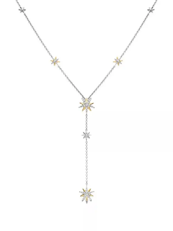 David Yurman Starburst Diamond Necklace - Silver