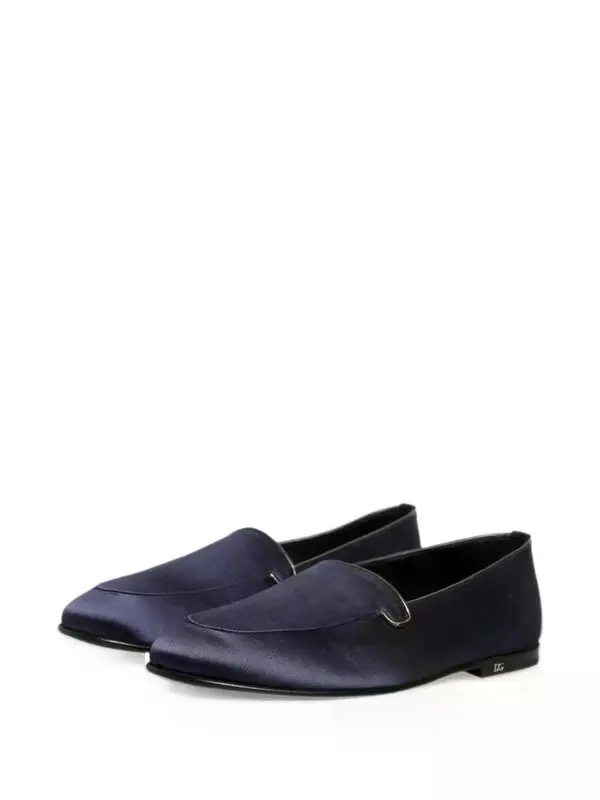 Dolce & Gabbana Satin Loafers - Blue