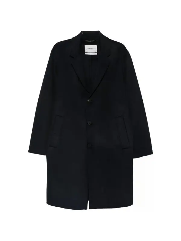 AMARANTO Single-breasted Notched-lapel Coat