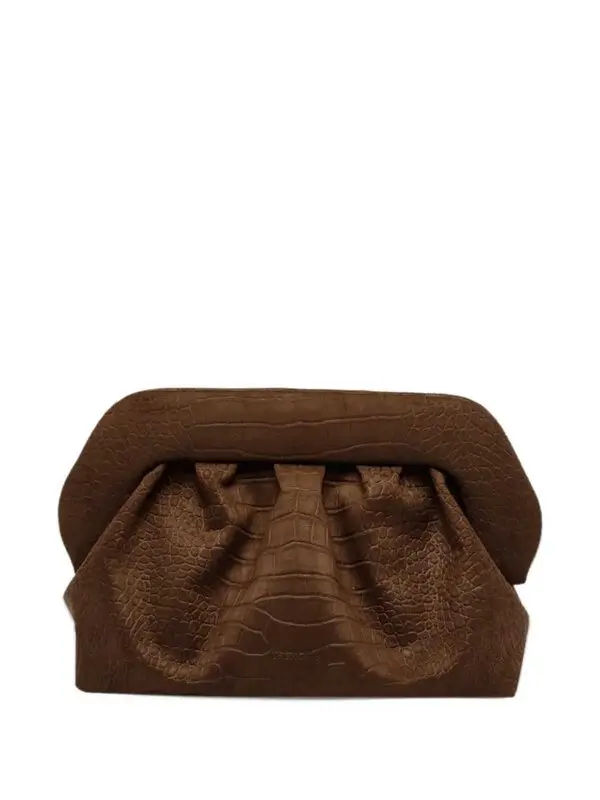THEMOIRE Bios Crocodile-effect Clutch