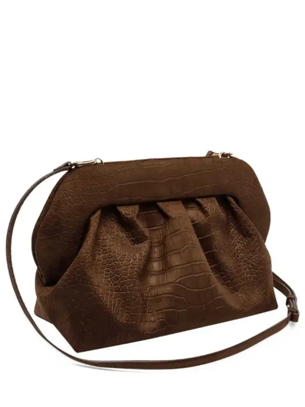 THEMOIRE Bios Crocodile-effect Clutch
