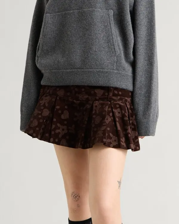 PAOLINA RUSSO Pleated Mini Skirt