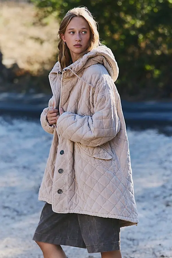 Free People Fp One Snowdrift Quilted Jacket