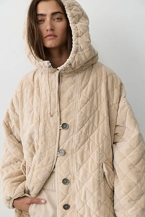 Free People Fp One Snowdrift Quilted Jacket