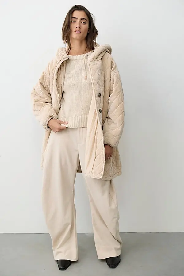 Free People Fp One Snowdrift Quilted Jacket