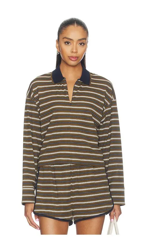 Line & Dot Sadie Top In Multi