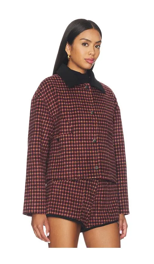 Line & Dot Norma Jacket In Red
