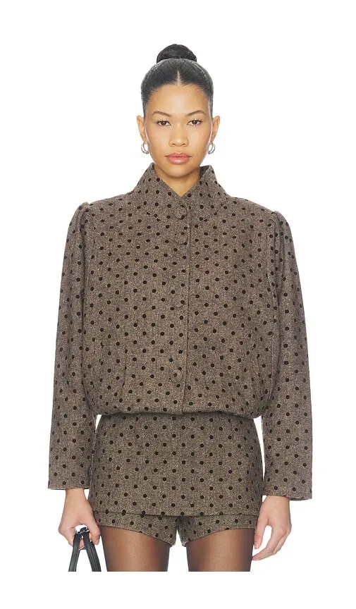 Line & Dot Millie Jacket In Brown
