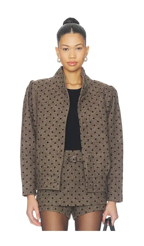 Line & Dot Millie Jacket In Brown