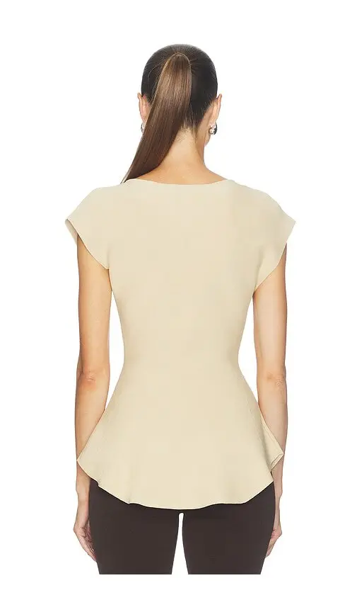 CAMILA COELHO Roseigh Peplum Top