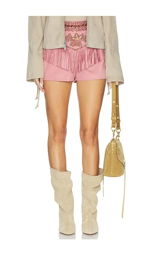 PatBO Laura Suede Shorts