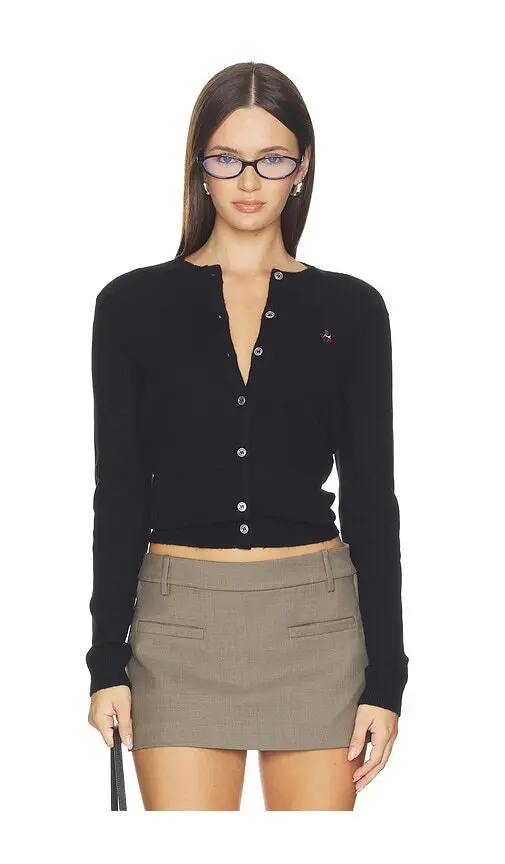 GUIZIO June Relaxed Cardigan - Black