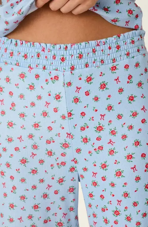 PJ Salvage Festive Florals Crop Sleep Pants