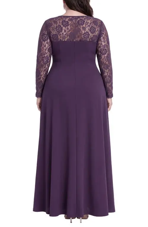 STANDARDS & PRACTICES Lace Sleeve Maxi Dress