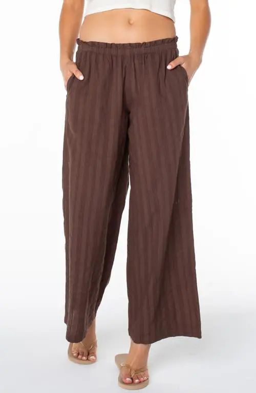 Roxy Offshore Wide Leg Cotton Pants