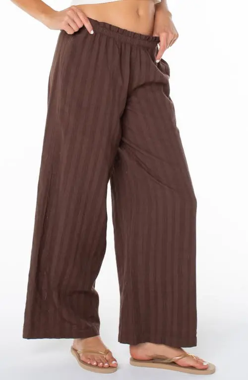 Roxy Offshore Wide Leg Cotton Pants
