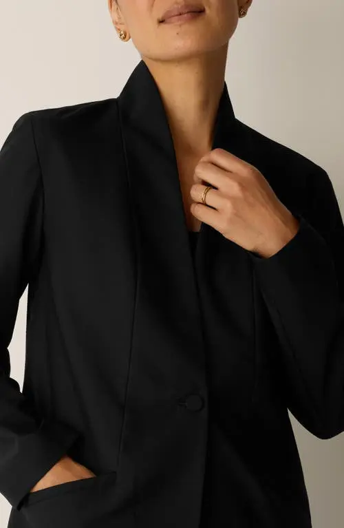 Eileen Fisher High Collar Wool Jacket