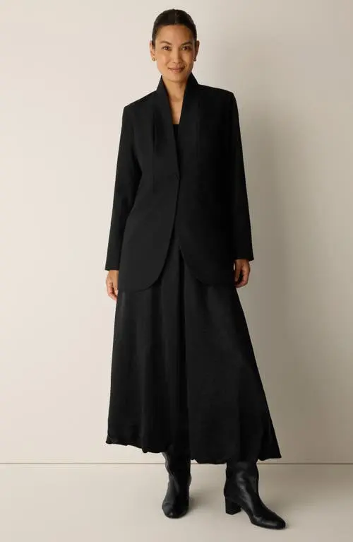 Eileen Fisher High Collar Wool Jacket
