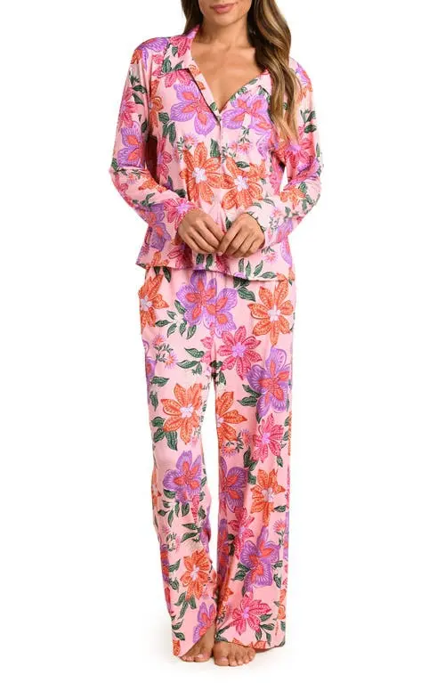 La Blanca Ornate Blooms Pajama Set - Pink Multi