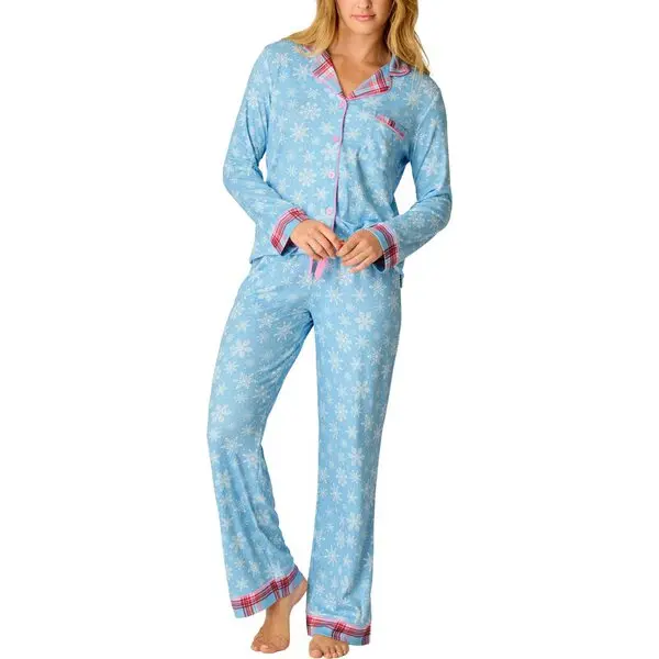 PJ Salvage Plaid About You Pajamas - Cloud Blue