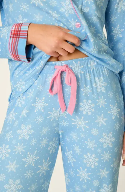PJ Salvage Plaid About You Pajamas - Cloud Blue
