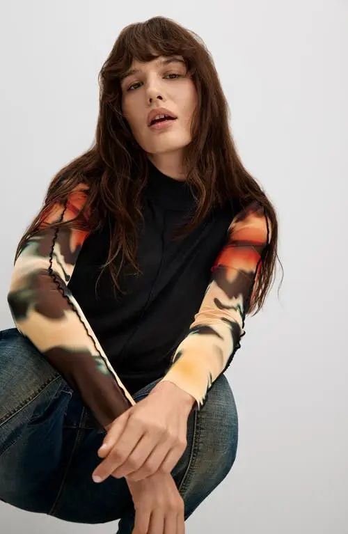 Desigual Printed Long Sleeve T-shirt