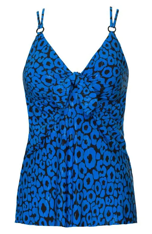 Magicsuit Akikio Tie Front Full Coverage Tankini Swim Top