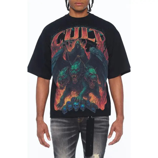 CULT OF INDIVIDUALITY Graphic Boxy Oversized T-shirt