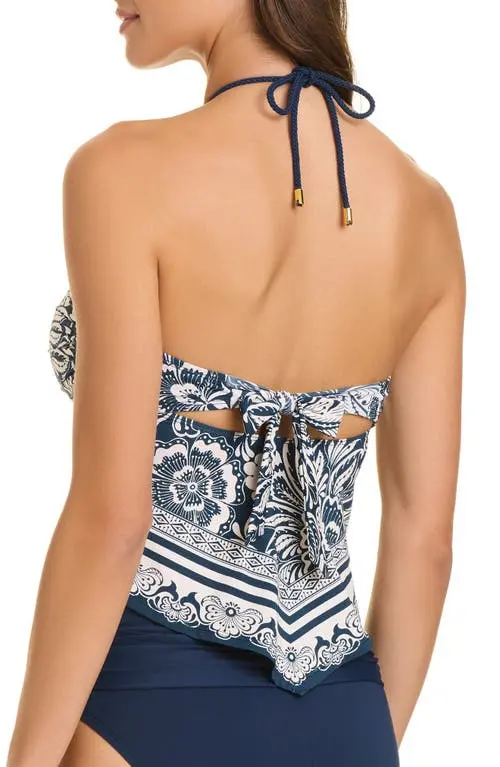 BLEU BY ROD BEATTIE Hankey Bandeau Underwire Tankini Swim Top