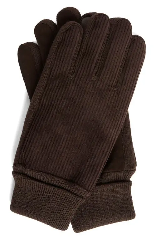 Barbour Magnus Cord Gloves - Brown
