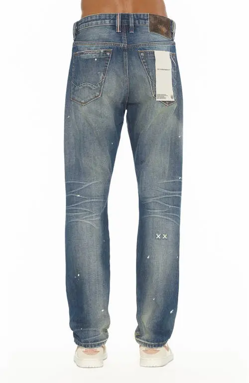 CULT OF INDIVIDUALITY Rocker Slim Straight Distressed Jeans