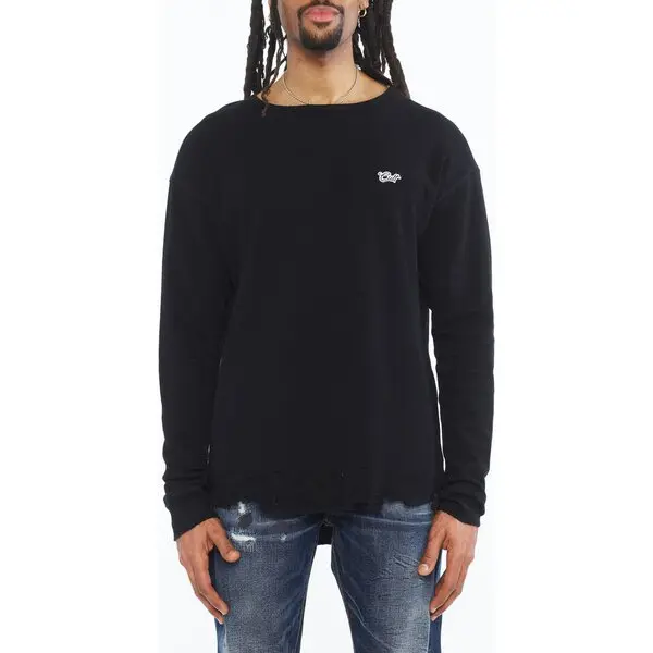 CULT OF INDIVIDUALITY Long Sleeve Cotton Thermal Top