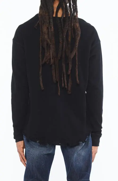 CULT OF INDIVIDUALITY Long Sleeve Cotton Thermal Top