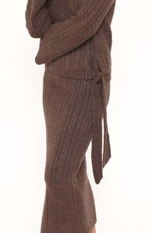 PETAL & PUP Everett Cable Knit Skirt Set