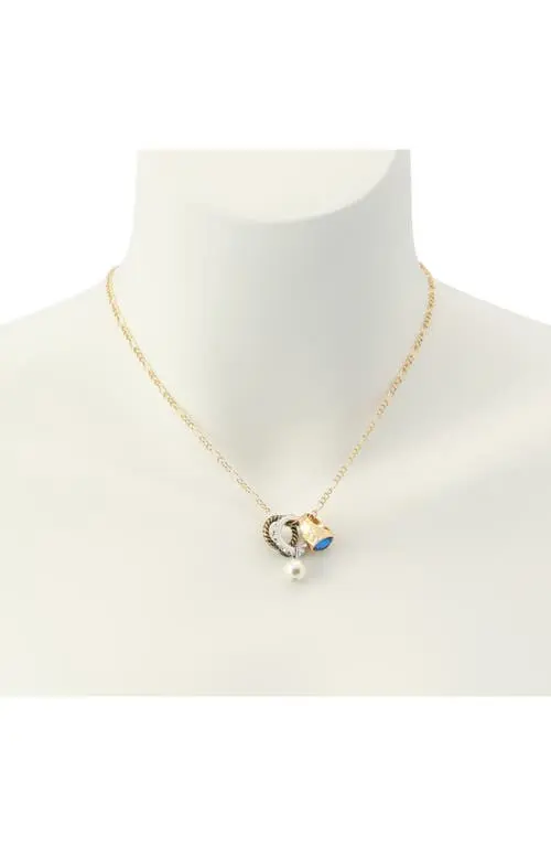 Kurt Geiger Eagle Ring Charm Pendant Necklace