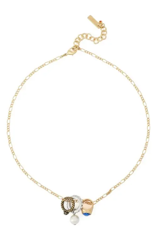 Kurt Geiger Eagle Ring Charm Pendant Necklace