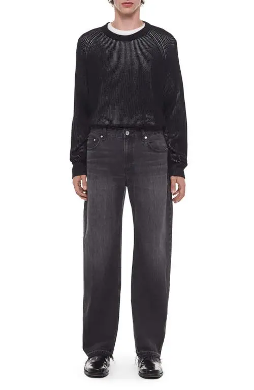 Helmut Lang Saddle Raw Hem Bootcut Jeans