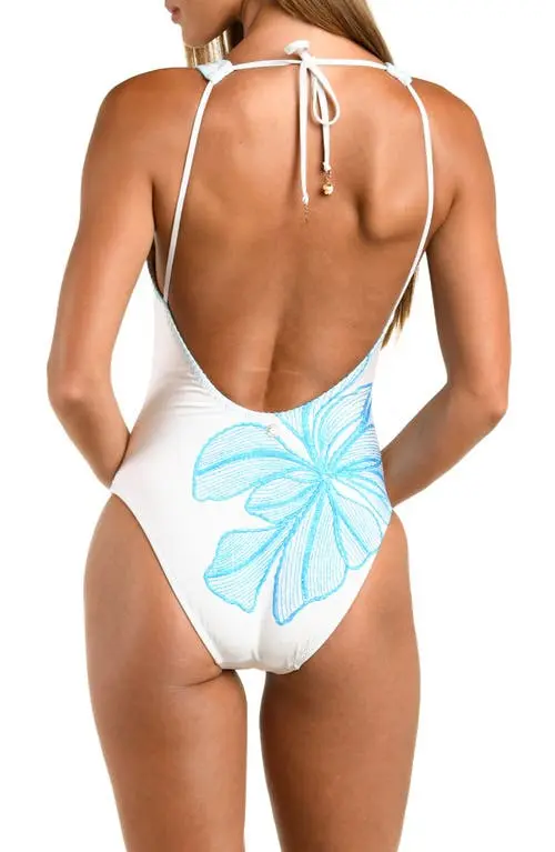 SUNSHINE 79 Grand Fleur Plunge One-piece Swimsuit