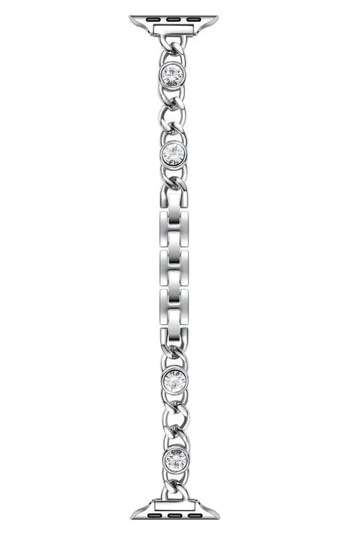POSH TECH Jolie Rhinestone Apple Watchband - Silver