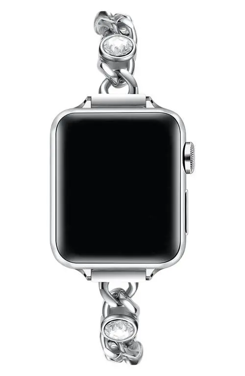 POSH TECH Jolie Rhinestone Apple Watchband - Silver