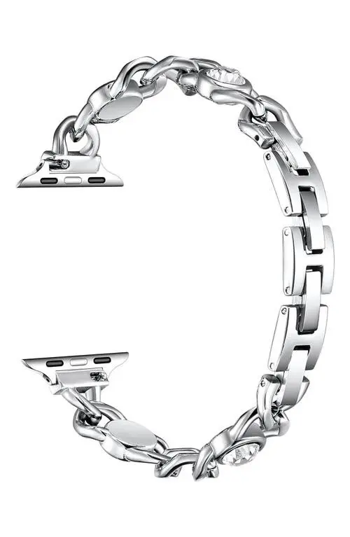 POSH TECH Jolie Rhinestone Apple Watchband - Silver