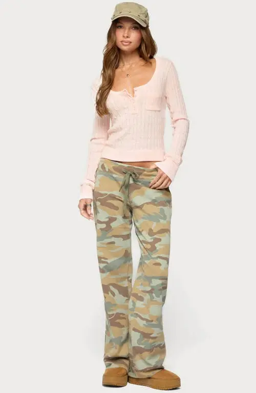 EDIKTED Kaile Cable Knit Sweater