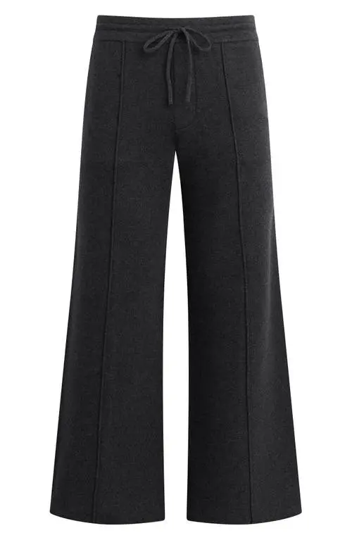 Hudson Jeans Foldout Cotton & Cashmere Wide Leg Pants