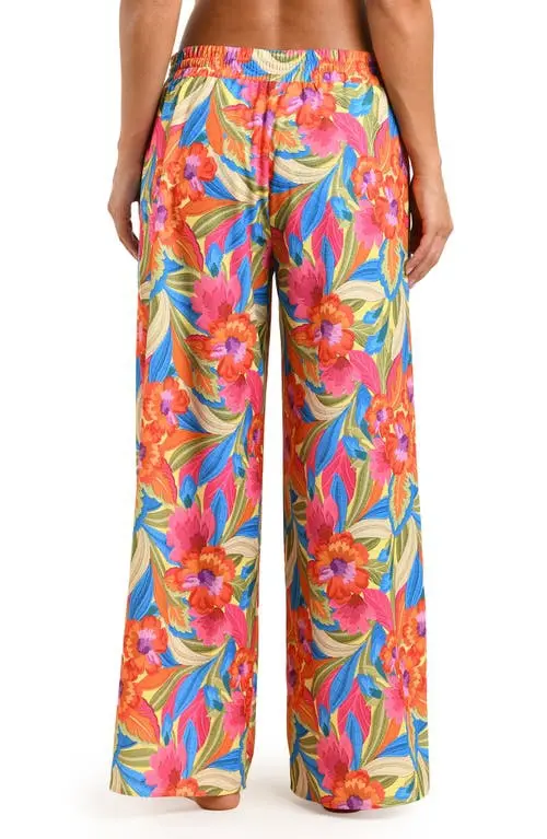 SUNSHINE 79 Tropic Tapestry Wide Leg Cover-up Jeans