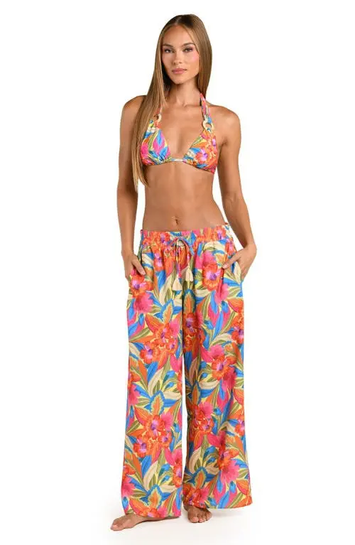 SUNSHINE 79 Tropic Tapestry Wide Leg Cover-up Jeans