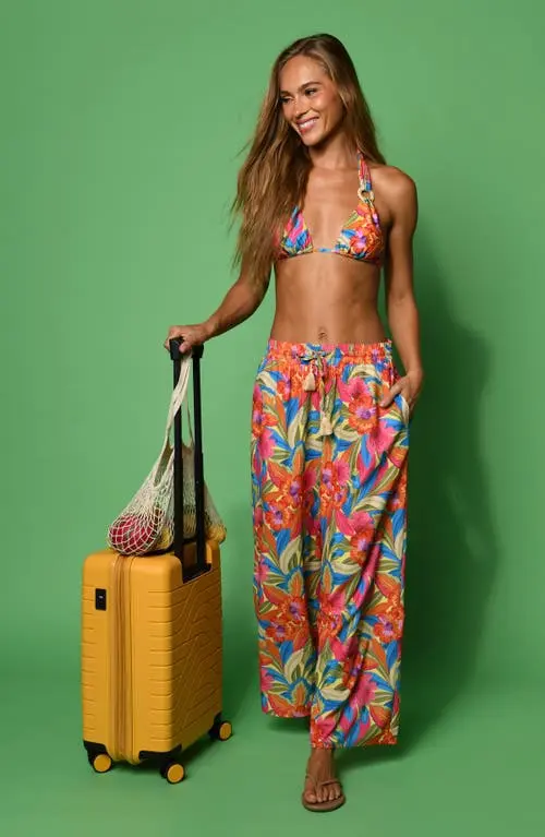 SUNSHINE 79 Tropic Tapestry Wide Leg Cover-up Jeans