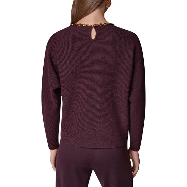 Donna Karan New York Hardware Embellished Sweater - Glazed Fig